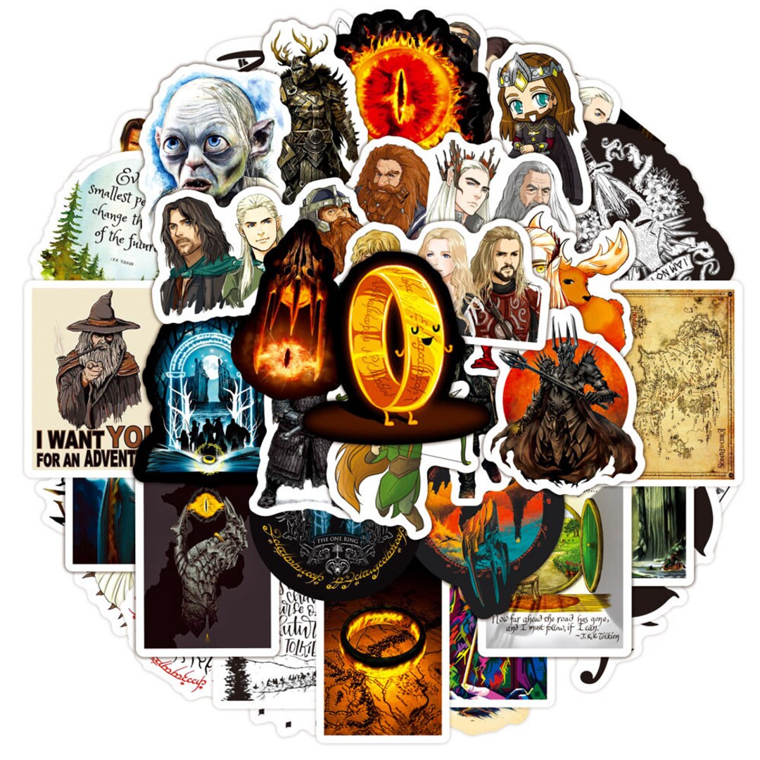 50 the Hobbit Sticker Pack for Laptop/waterbottle/skateboard/luggage ...