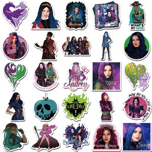 50 Descendants Stickers Pack for Laptop/waterbottle/skateboard/luggage ...