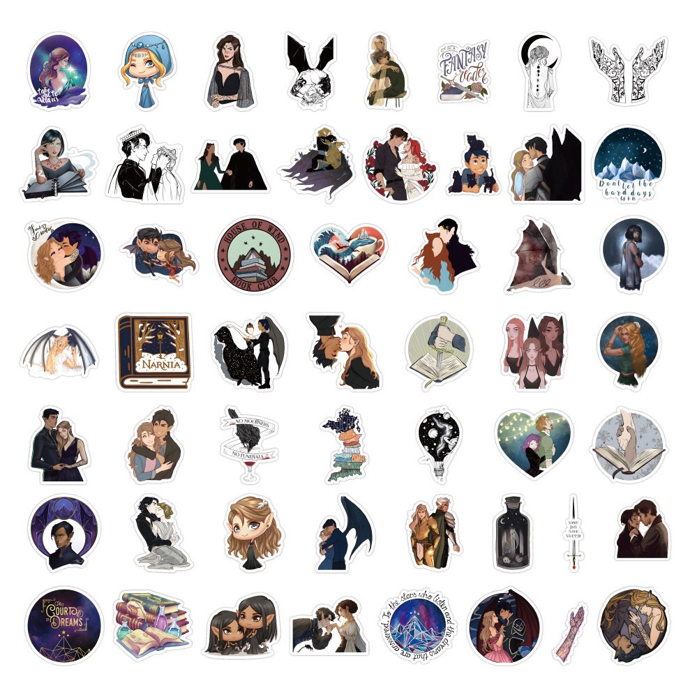 100 ACOTAR Velaris Cartoon Sticker Pack for - Etsy Australia