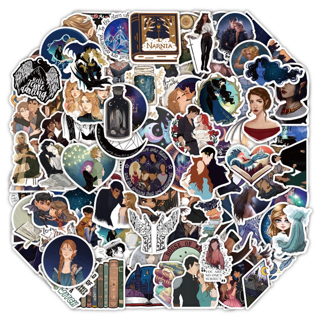 100 ACOTAR Velaris Cartoon Sticker Pack for Kindle/laptop/book/phone ...