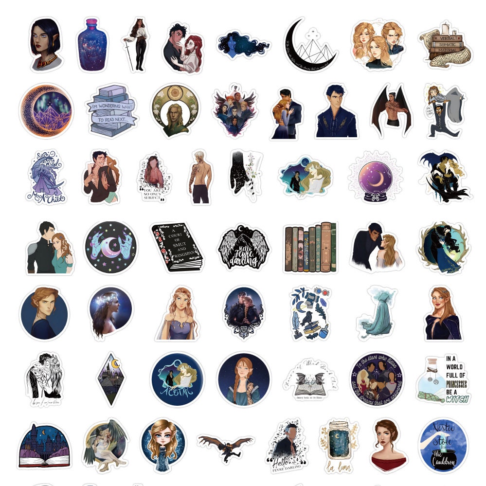 100 ACOTAR Velaris Cartoon Sticker Pack for - Etsy Canada