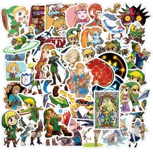 50 the Legend of Zelda Stickers Pack for Laptop/waterbottle/skateboard ...