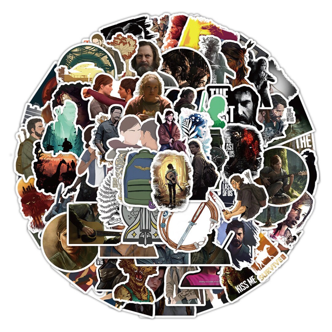 100 the Last of US Sticker Pack Ellie/joel/clicker Infected/firefly ...