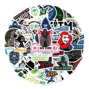 50 Hacker Sticker Pack for Laptop/waterbottle/skateboard/luggage ...