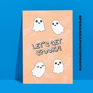 Lets Get Spooky Halloween Poster - Etsy