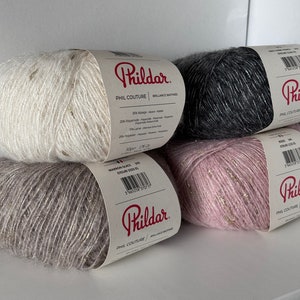 Phildar Couture Knitting Yarn, Italian Yarn, Yarn With Sequins, Luxury ...