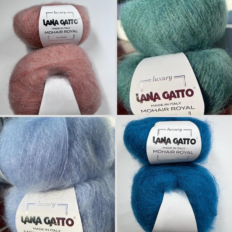 Lana Gatto Mohair Royal Kitting Yarn Mohair Yarn Kid Mohair Gift for ...