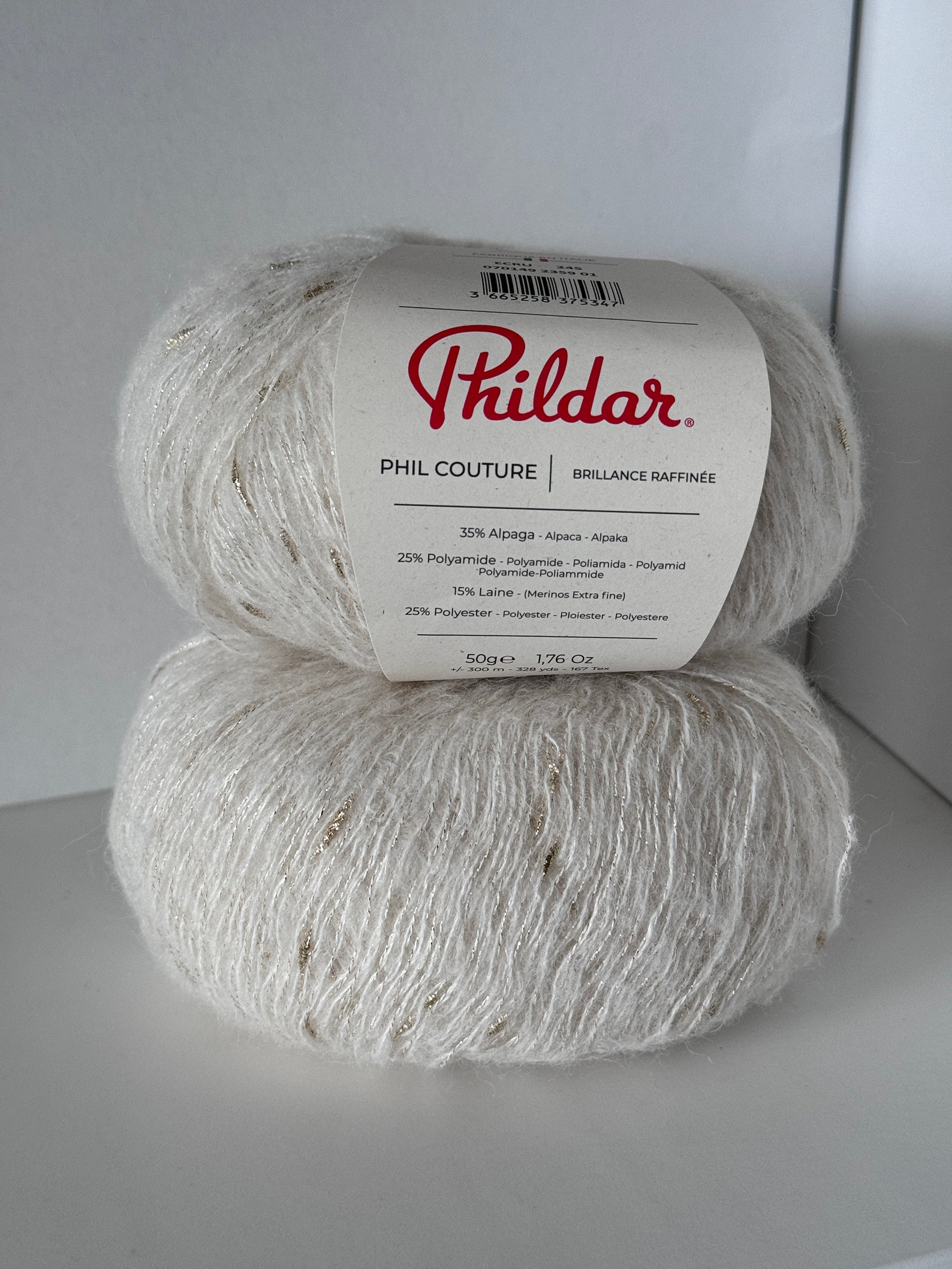 Phildar Couture Knitting Yarn, Italian Yarn, Yarn With Sequins, Luxury ...