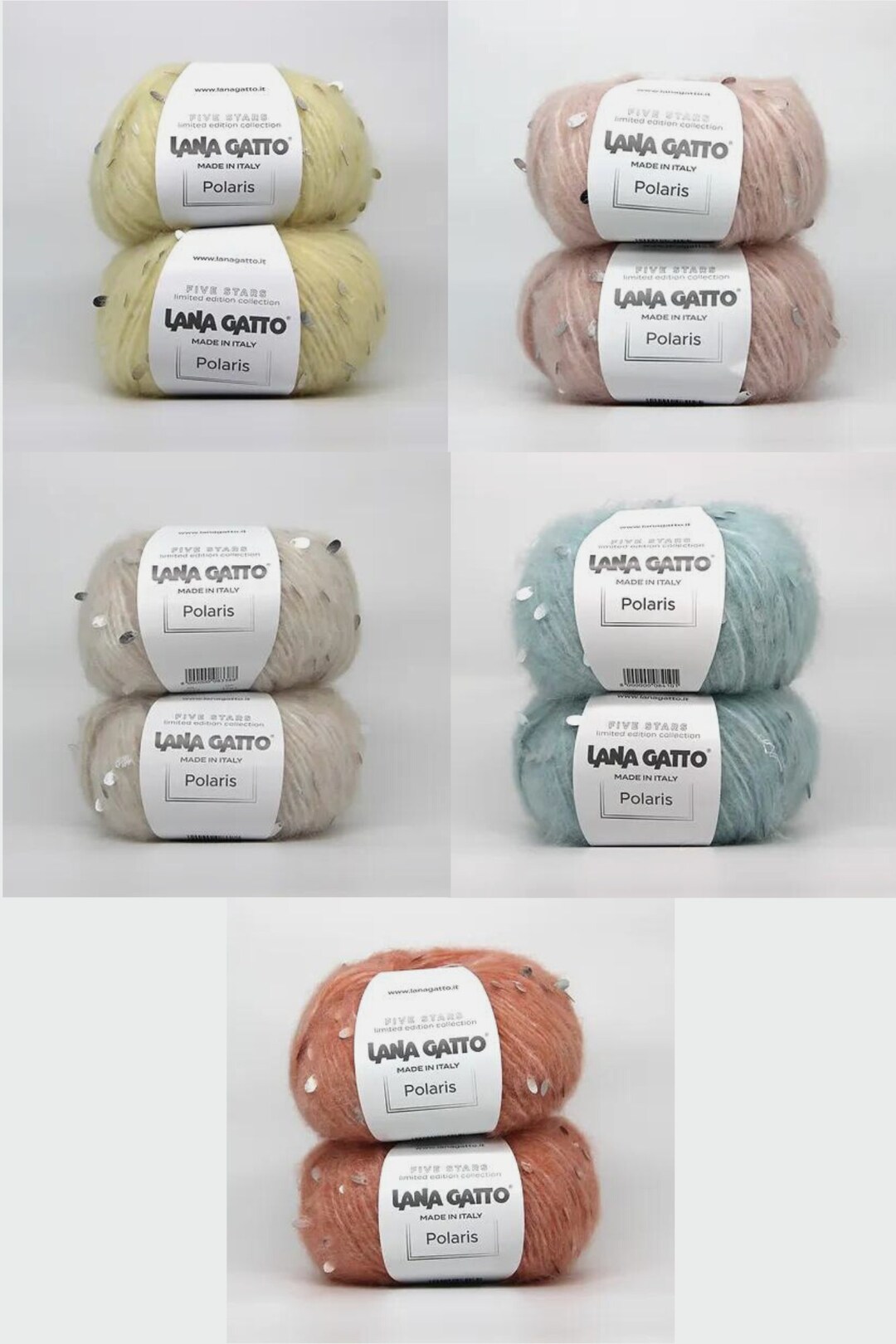Lana Gatto Polaris Knitting Yarn Italian Yarn With Sequins Alpaca Wool ...