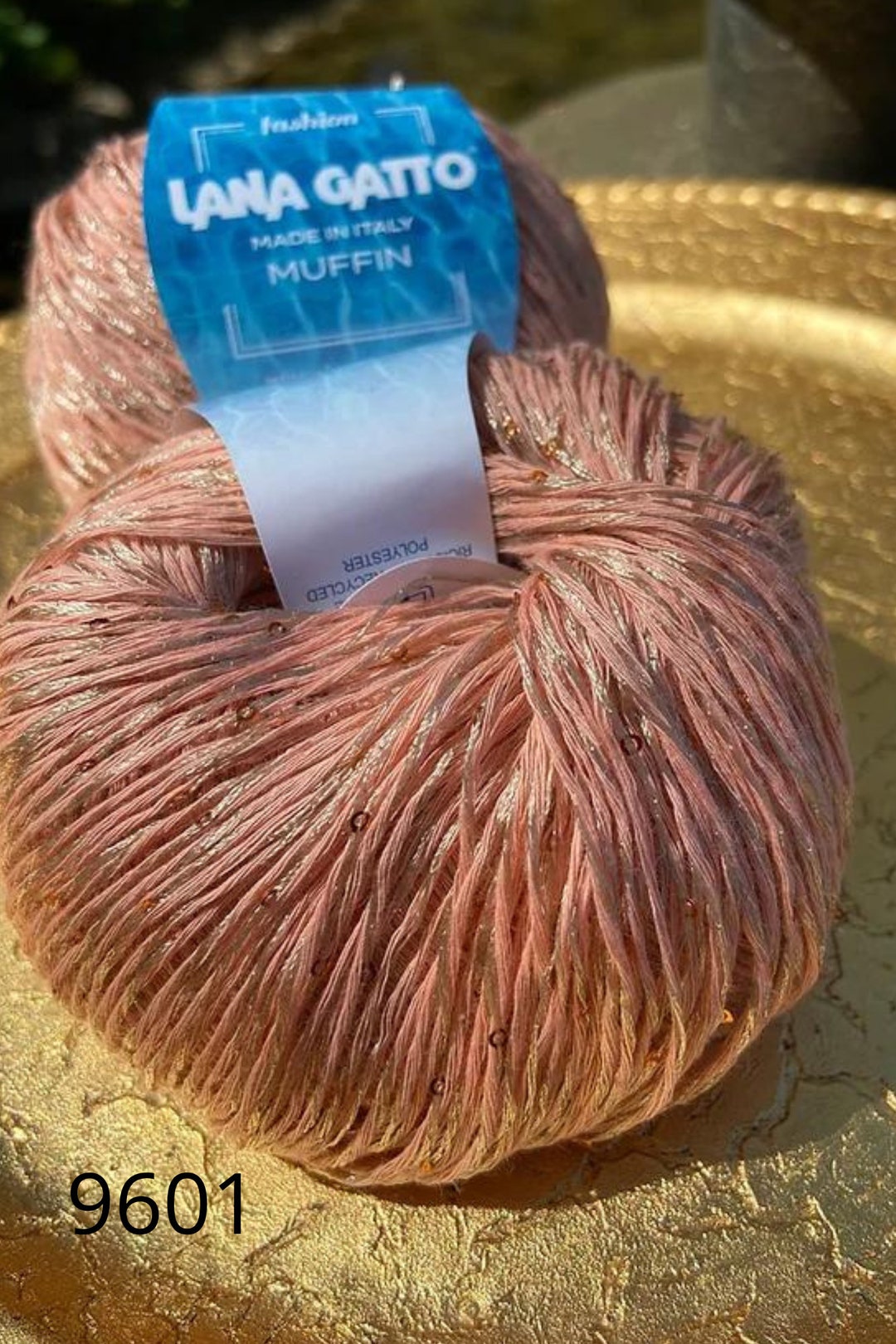 Lana Gatto Muffin Knitting Italian Yarn With Sequins Summer Yarn Cotton ...