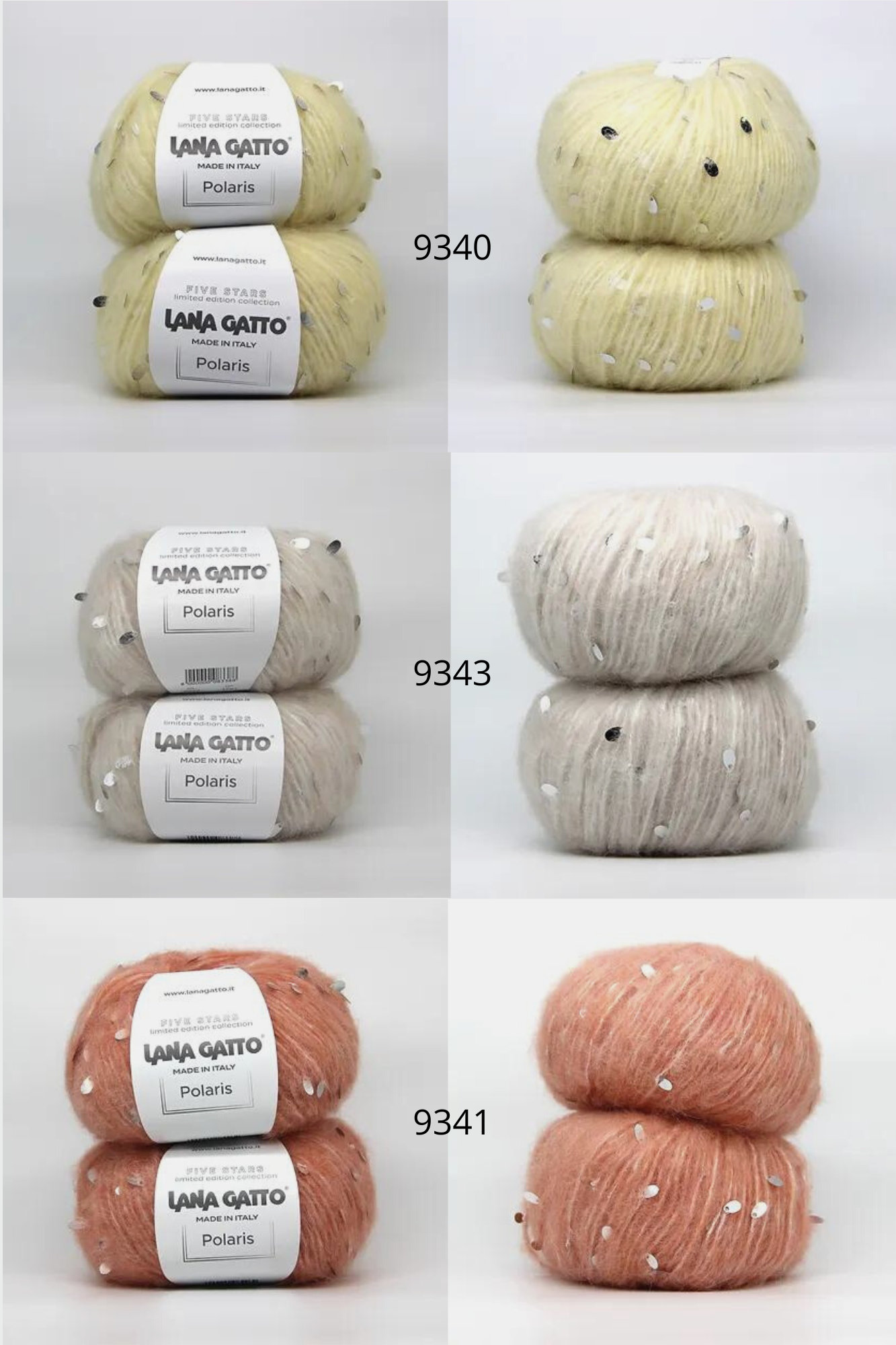 Lana Gatto Polaris Knitting Yarn Italian Yarn With Sequins Alpaca Wool ...
