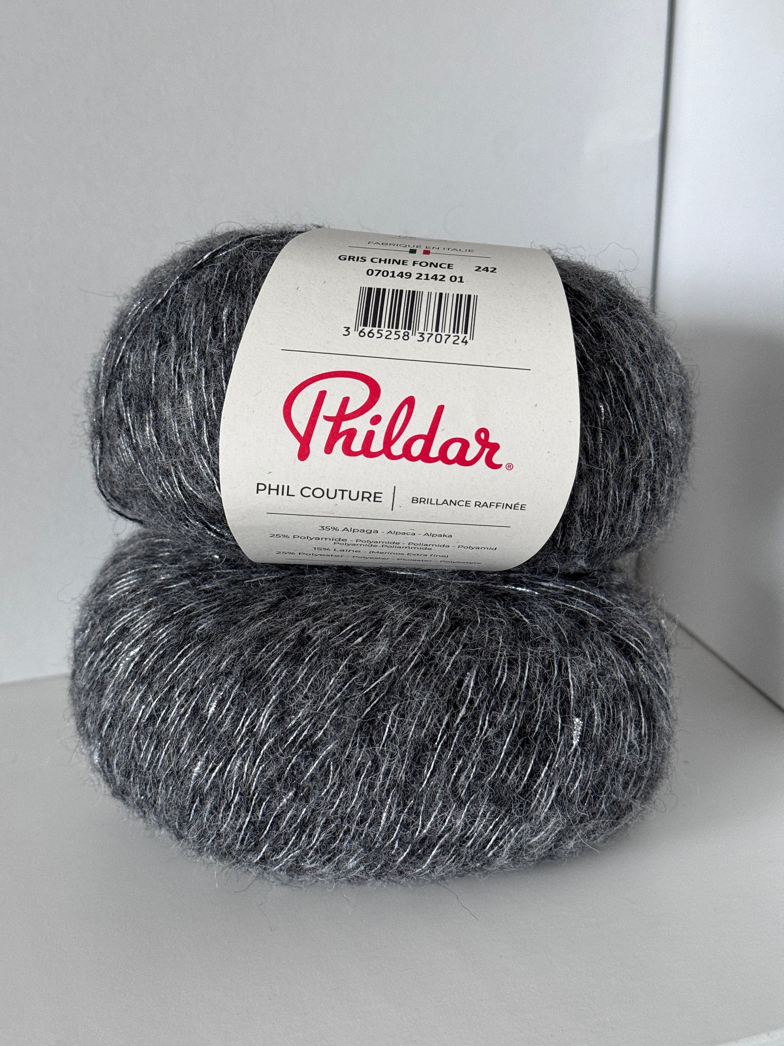 Phildar Couture Knitting Yarn, Italian Yarn, Yarn With Sequins, Luxury ...