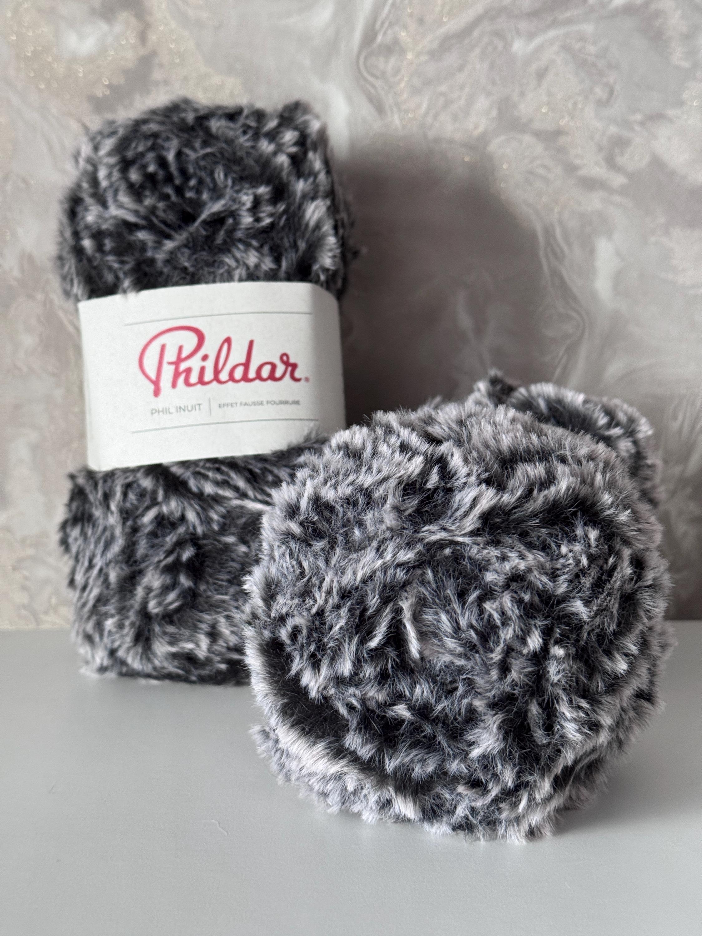 Phildar Inuit Knitting Furry Yarn, Faux Fur Yarn, Yarn for Toys, Fluffy ...