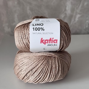 Katia 100% Lino, Natural Linen Yarn, Knitting Yarn, Linen Yarn, Summer ...