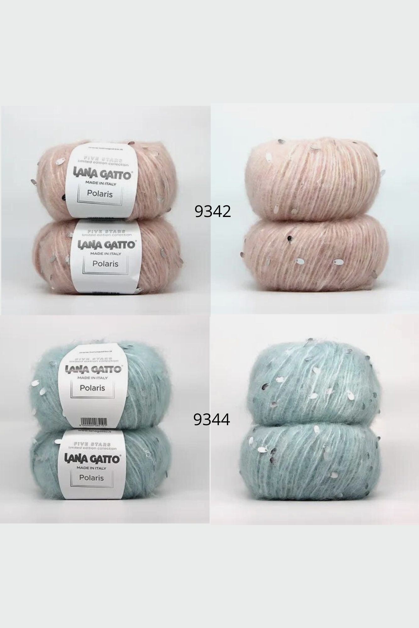 Lana Gatto Polaris Knitting Yarn Italian Yarn With Sequins Alpaca Wool ...