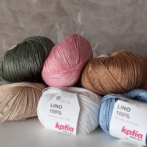Katia 100% Lino, Natural Linen Yarn, Knitting Yarn, Linen Yarn, Summer ...