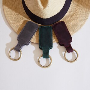 Green Leather Hat Magnetic Holder | Stylish Hat Clip for Bag, Backpack ...