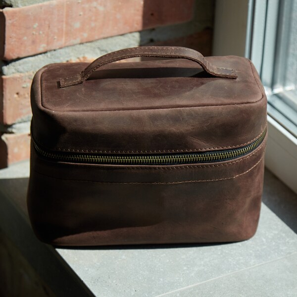 Leather Dopp Kit - Etsy