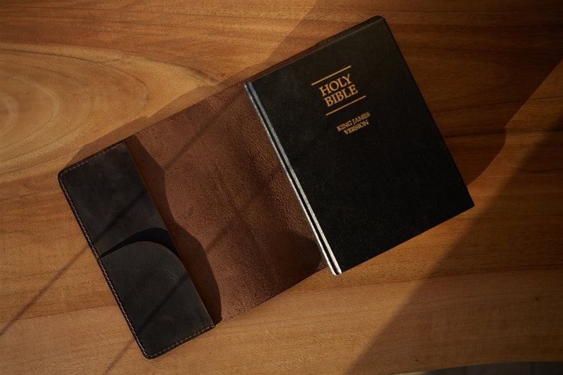 Custom Leather Bible Cover Engraved Biblle Cover - Etsy