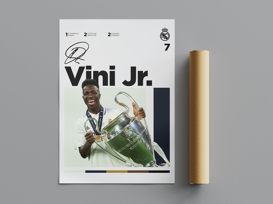 Vinicius Jr. Poster Minimalist Poster Sports Poster Wall - Etsy