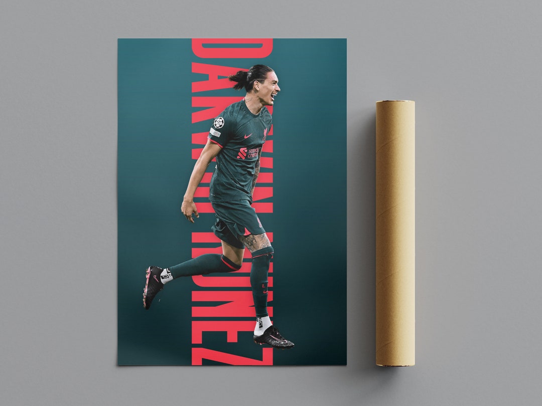Darwin Núñez Poster, Minimalist Poster, Sports Poster, Wall Art, Wall ...
