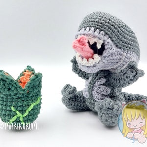 Crochet PATTERN DUO Demodog and Lil' Xeno | Cute and Scary Amigurumi ...