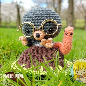 Crochet PATTERN Monty Mole With Wally Worm and Molehill, Cute Adorable ...