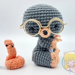 Crochet PATTERN Monty Mole With Wally Worm and Molehill, Cute Adorable ...