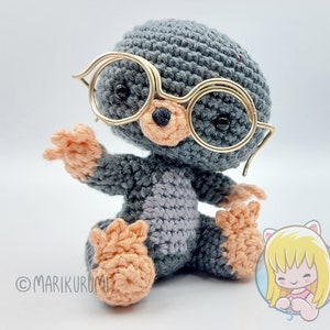 Crochet PATTERN Monty Mole With Wally Worm and Molehill, Cute Adorable ...