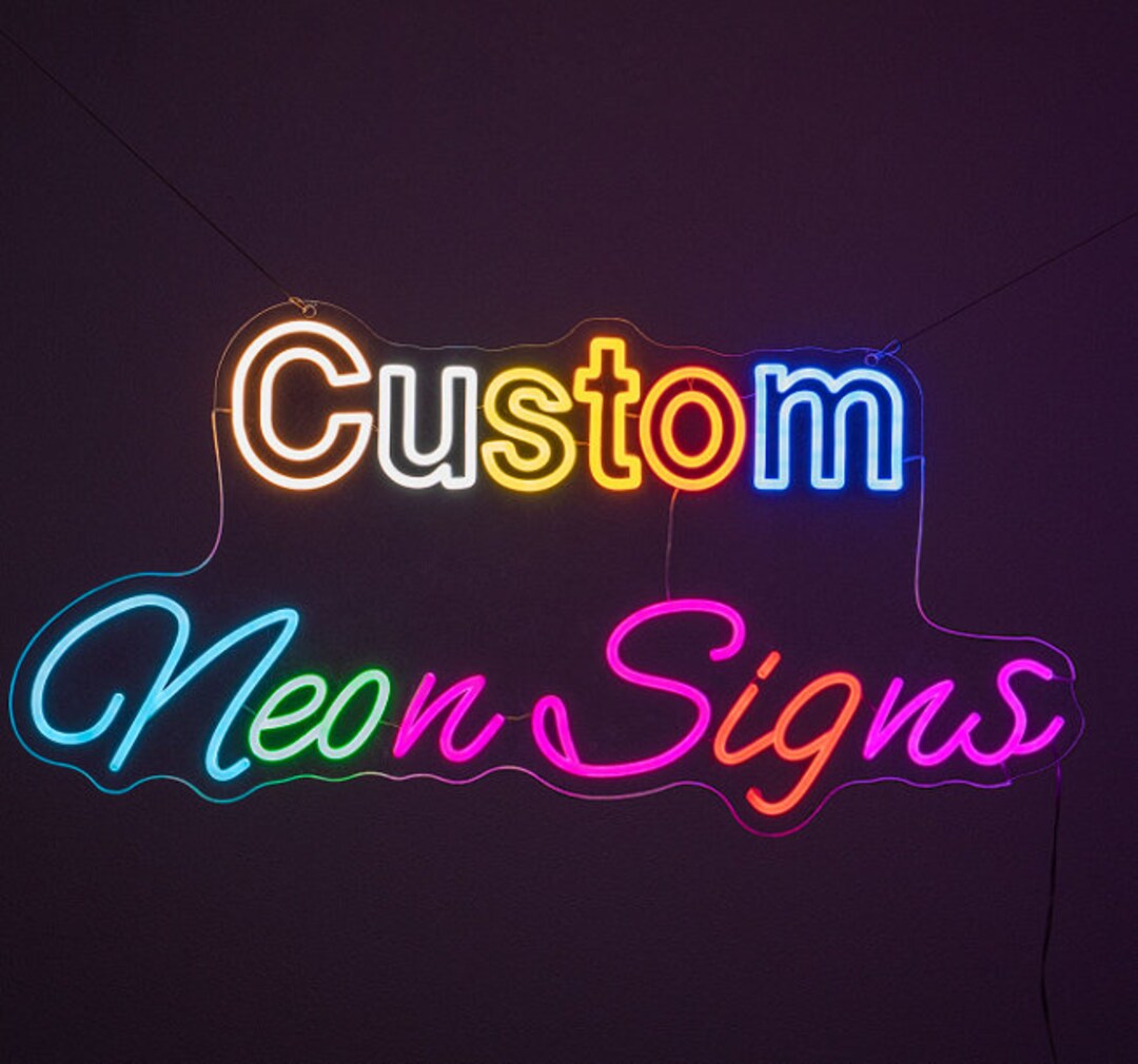 Custom Neon Sign Neon Sign Aesthetic Neon Sign Name Neon Sign Neon Sign ...