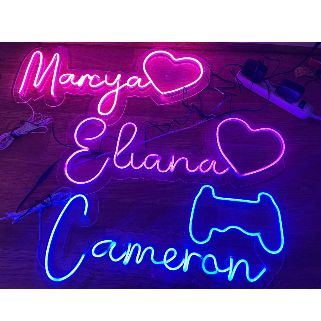 Custom Neon Sign Neon Sign Aesthetic Neon Sign Name Neon Sign Neon Sign ...