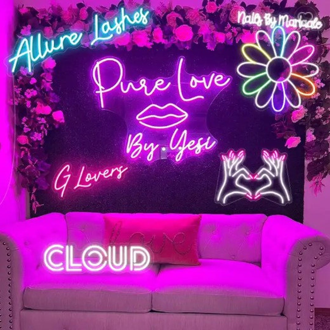 Custom Neon Sign Neon Sign Aesthetic Neon Sign Name Neon Sign Neon Sign ...