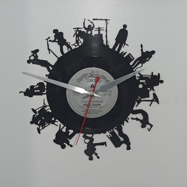 Vinyl Clock - Etsy