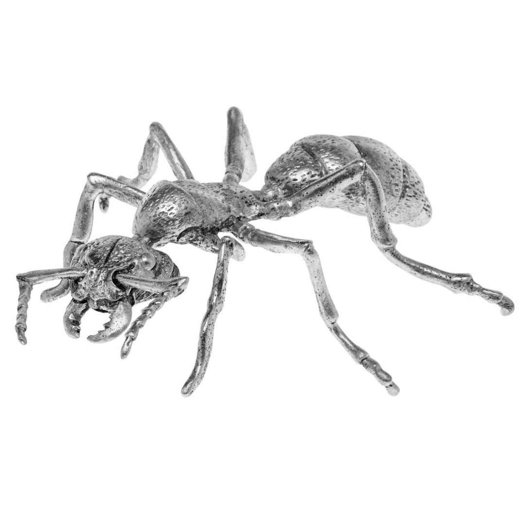 Tin Figure in the Shape of an Ant Figure Sculpture Silver Insect Tin ...