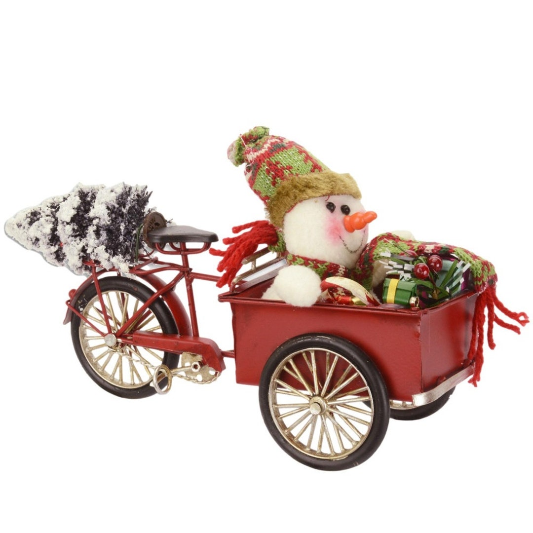 Cargo Bike Bicycle Christmas Decoration Metal Nostalgia 30cm Antique ...