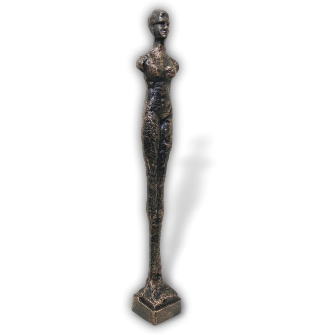 Sculpture Iron Figure Woman Figure Statue Sculpture Antique Style ...