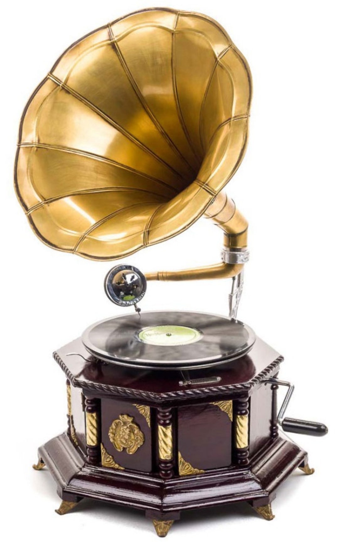 Gramophone 70 Cm Funnel Gramophone Shellac Record Gramophone Antique ...