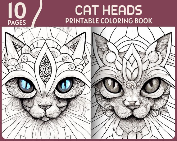 Hard Cat Coloring Pages