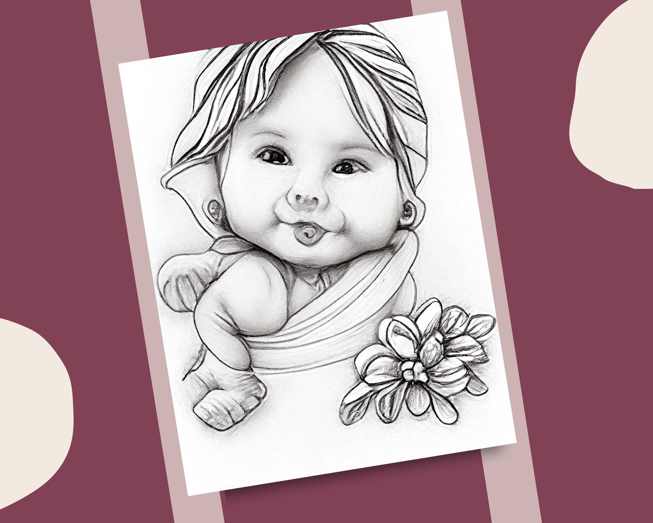 10 Baby Shower Coloring Pages Lovely Babies Printable - Etsy