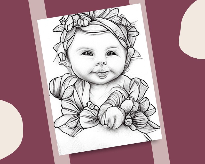 10 Baby Shower Coloring Pages Lovely Babies Printable - Etsy