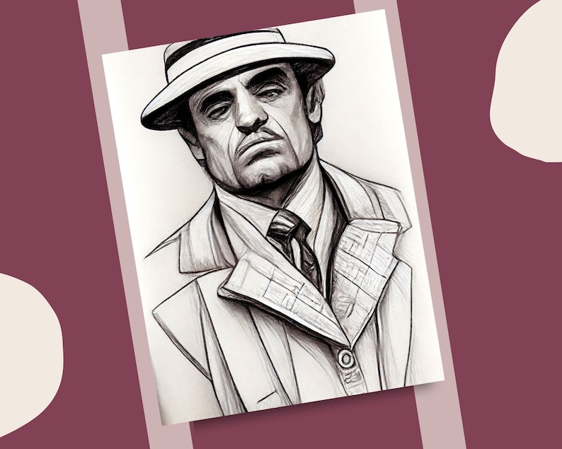10 Gangsters Coloring Pages Mafia Men Illustrations - Etsy