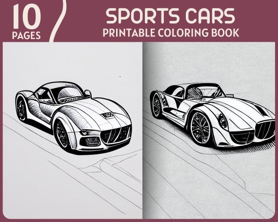 Online Cars Coloring Pages