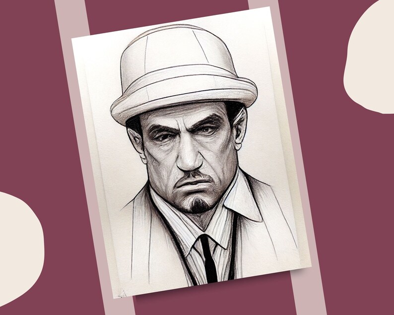10 Gangsters Coloring Pages Mafia Men Illustrations - Etsy