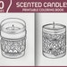 10 Scented Candles Coloring Pages Printable Candle Coloring Book ...