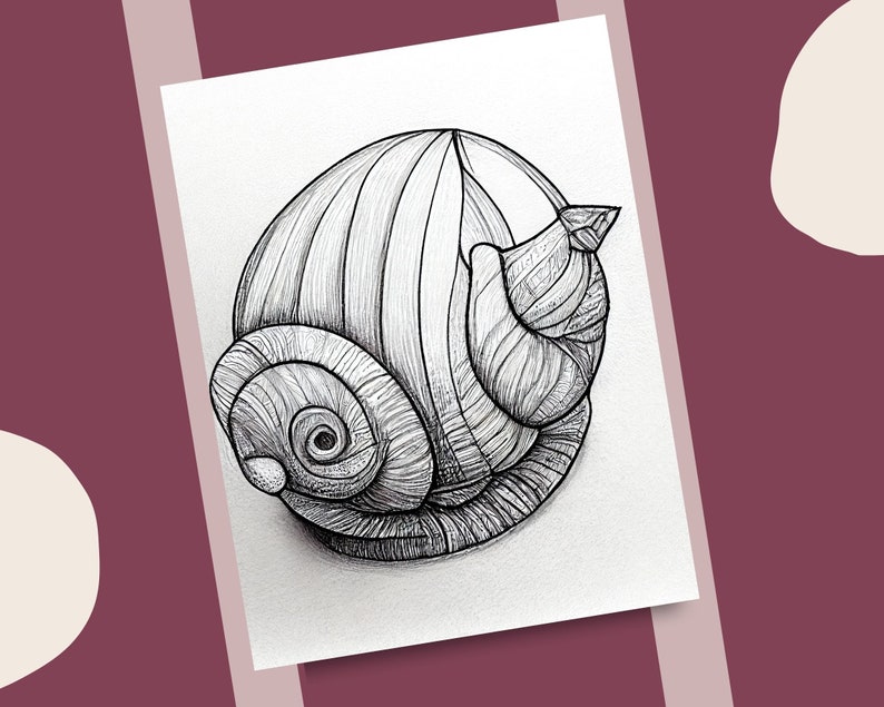 10 Snails Coloring Pages Snail Animal Theme Printable Coloring Book - Etsy
