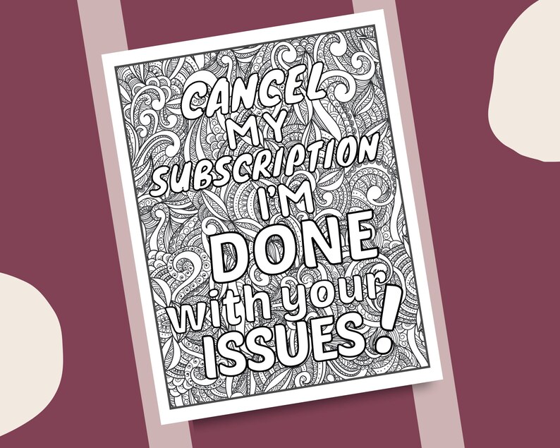 40 Sarcastic Quotes Coloring Pages for Adults Offensive - Etsy Australia