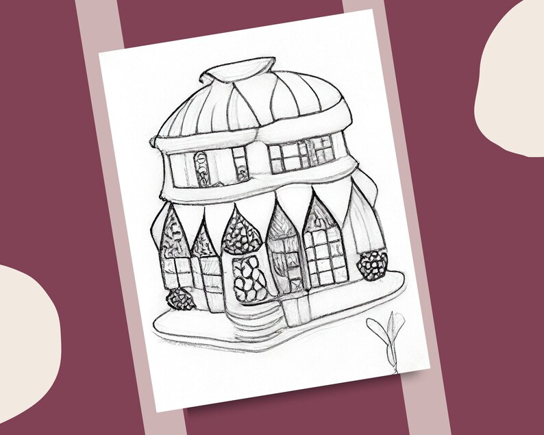 10 Fantasy Mini Houses Coloring Pages Fantastic Miniature Houses ...