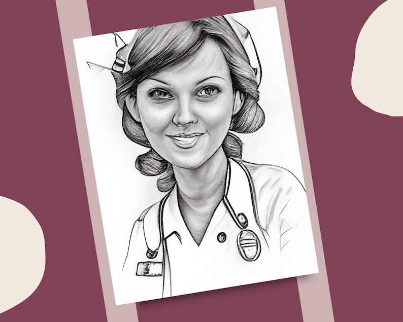 10 Nurse Portraits Coloring Pages Nurse Face Portrait Printable ...