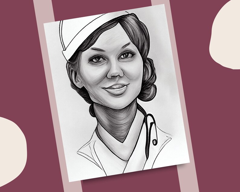 10 Nurse Portraits Coloring Pages Nurse Face Portrait Printable ...
