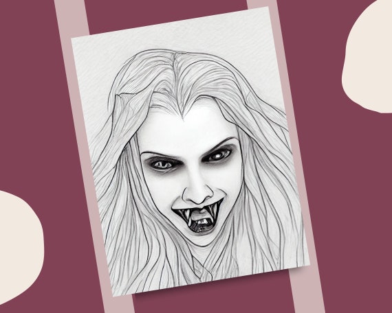Easy Girl Vampire Drawings